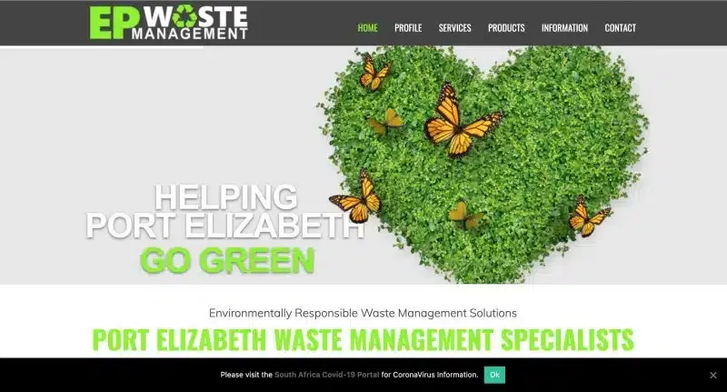 Recycling Company Website Design | Web Design Port Elizabeth